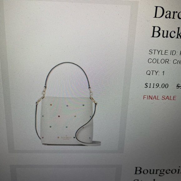 kate spade | Bags | Kate Spade White Polka Dot Womens Bag | Poshmark